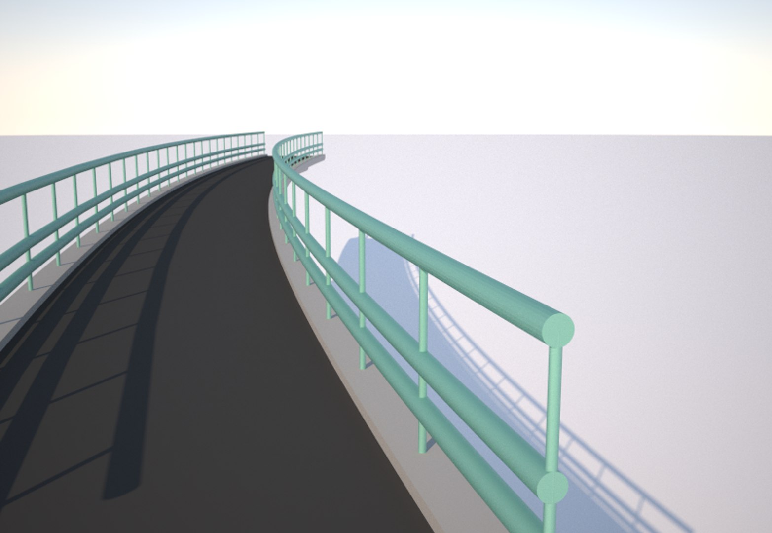 3d pedestrian bridge model