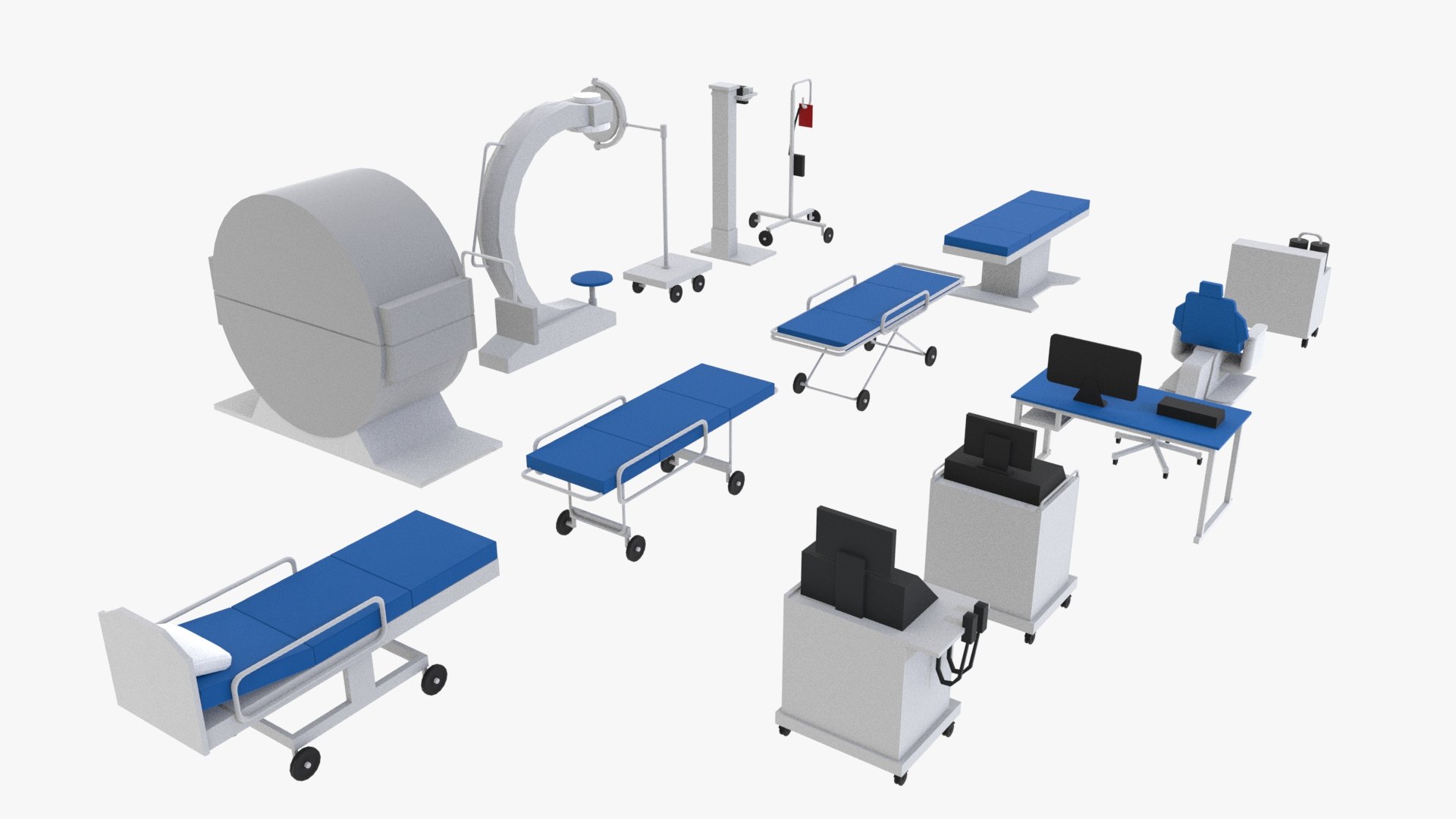3D Hospital Object Set - TurboSquid 1898298