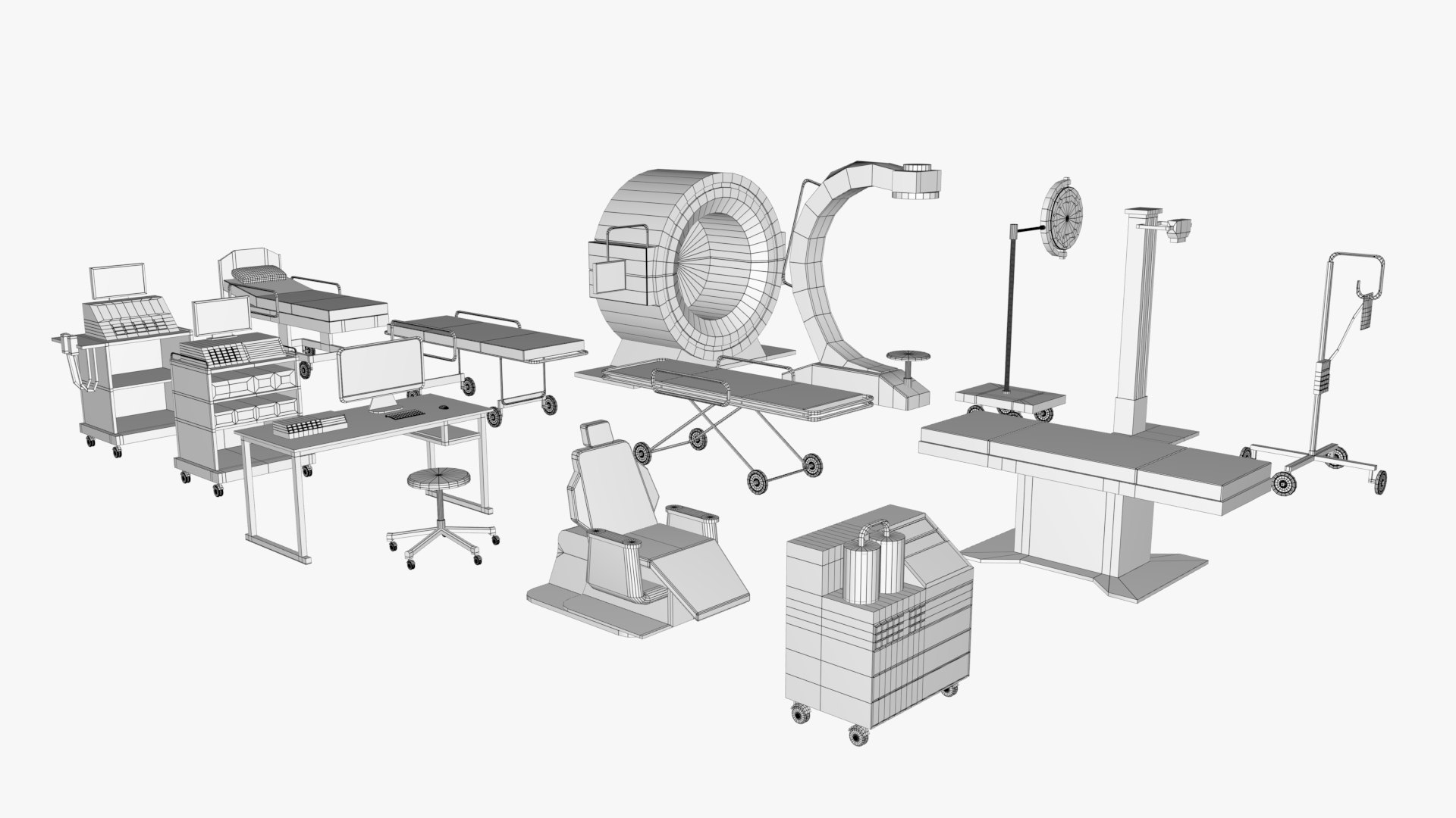 3D Hospital Object Set - TurboSquid 1898298