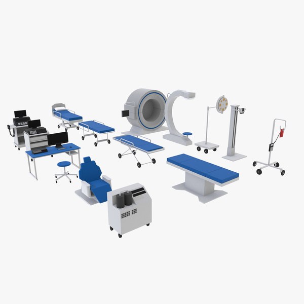 modelo 3d Conjunto de objetos hospitalarios - TurboSquid 1898298