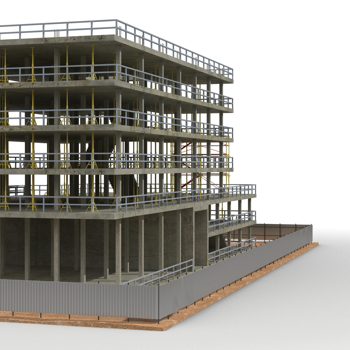 3d building construction model