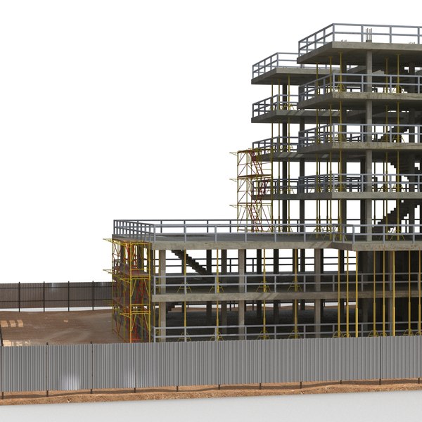 3d building construction model