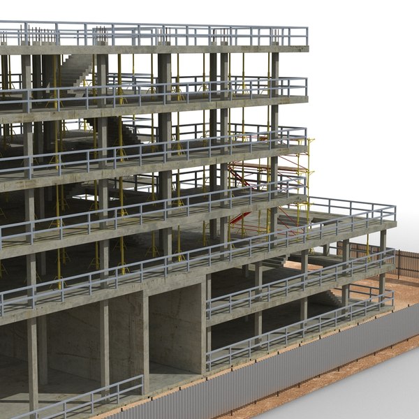 3d building construction model