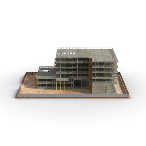 3d building construction model