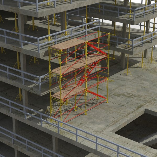 3d building construction model