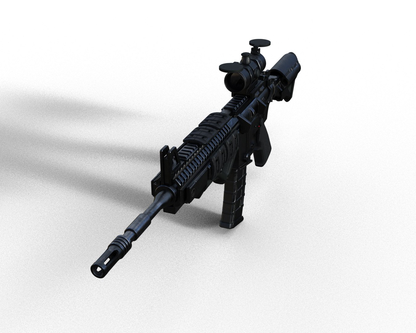 3D Rifle Assault Model - TurboSquid 1384124