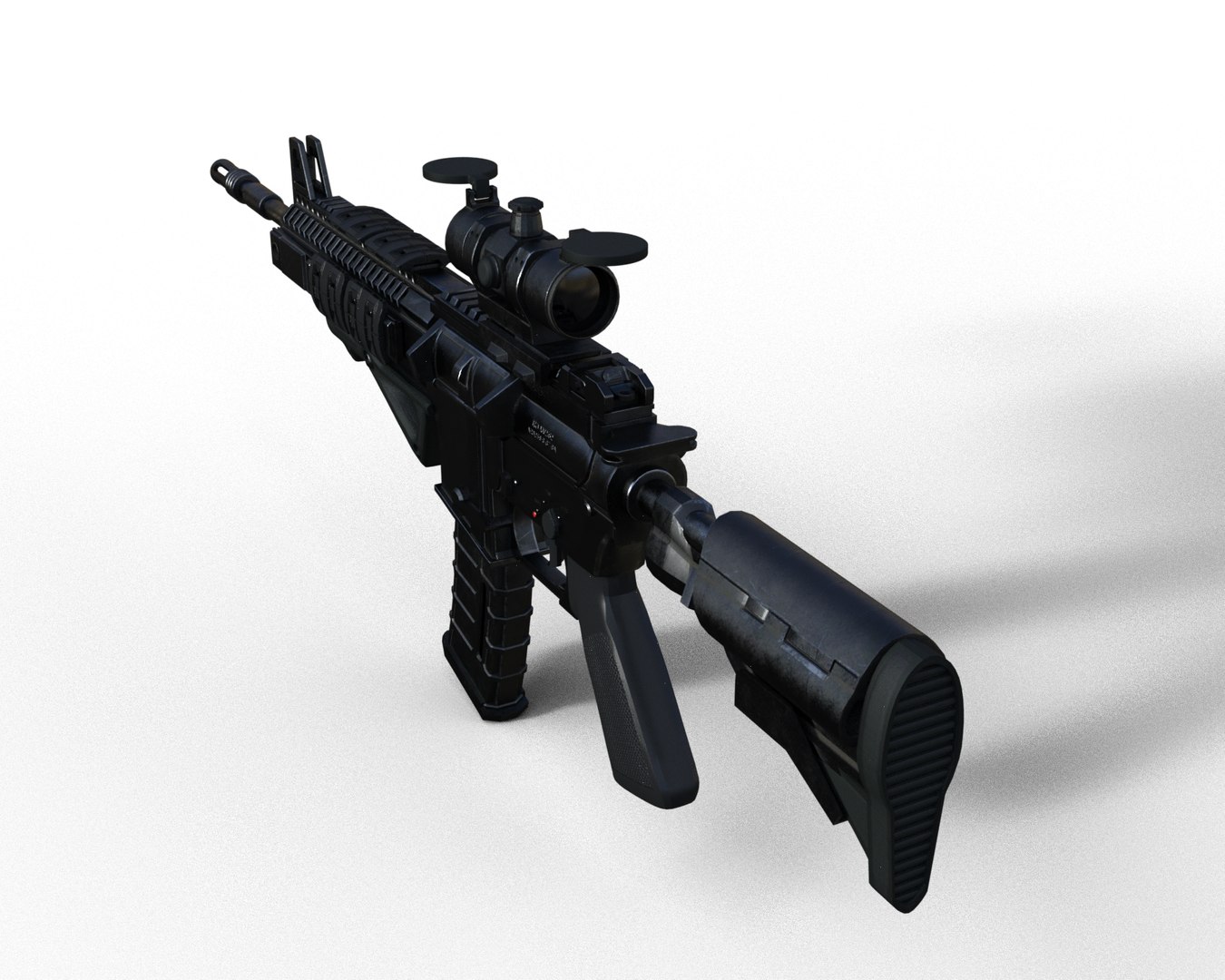 3D Rifle Assault Model - TurboSquid 1384124