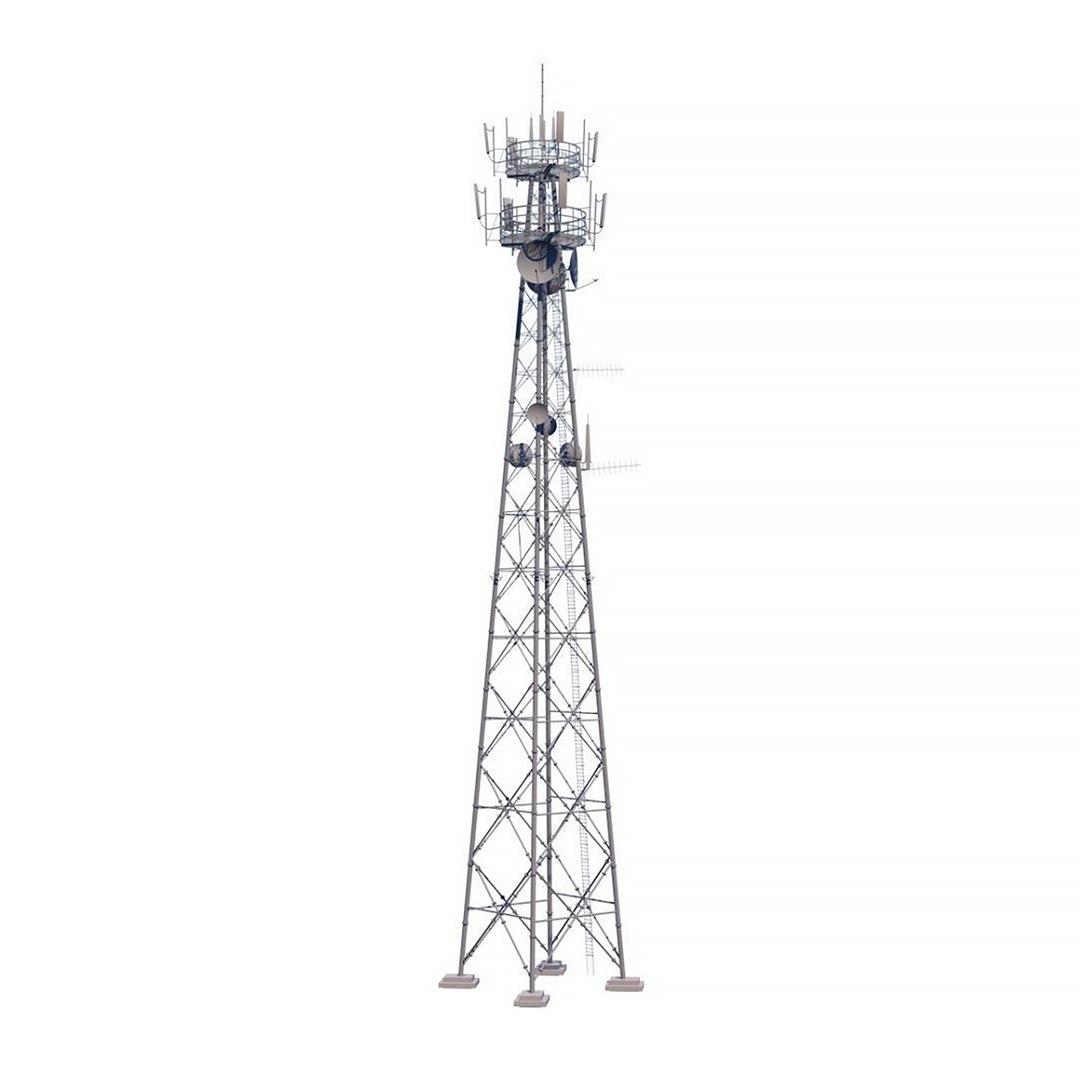 3D telecom tower model - TurboSquid 1178020
