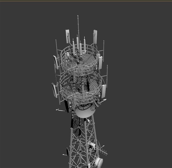 3D telecom tower model - TurboSquid 1178020