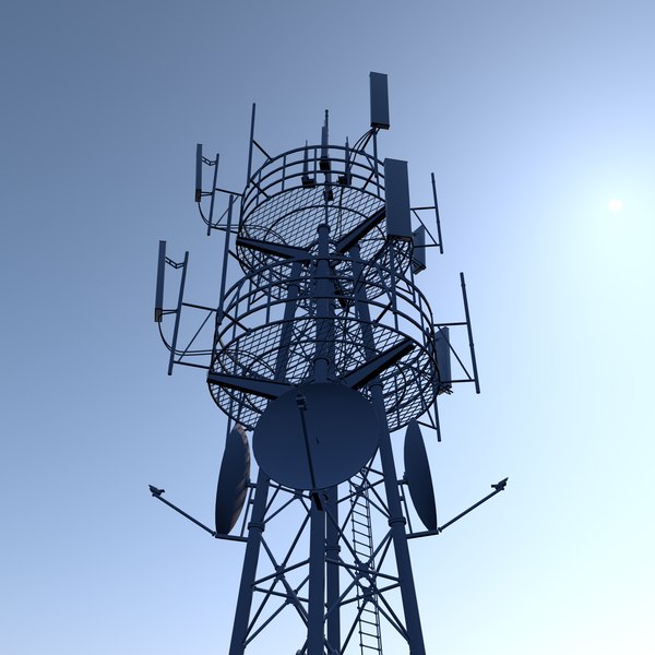 3D telecom tower model - TurboSquid 1178020