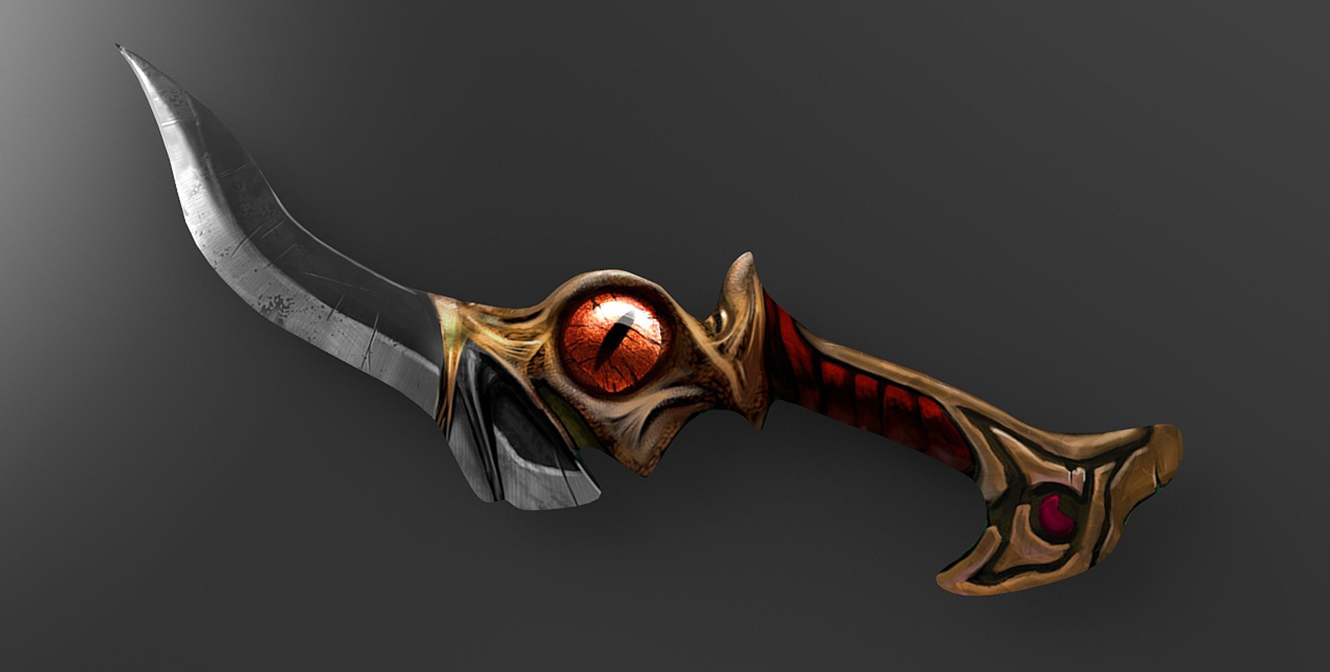 dragon eye dagger 3d model