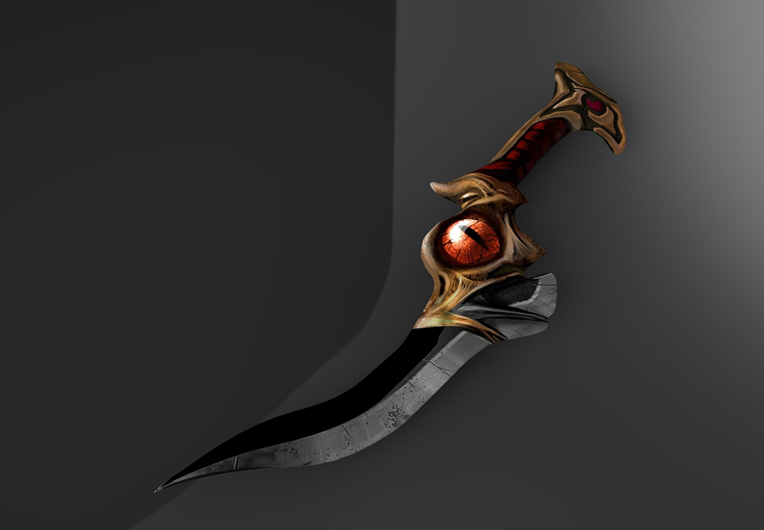 dragon eye dagger 3d model