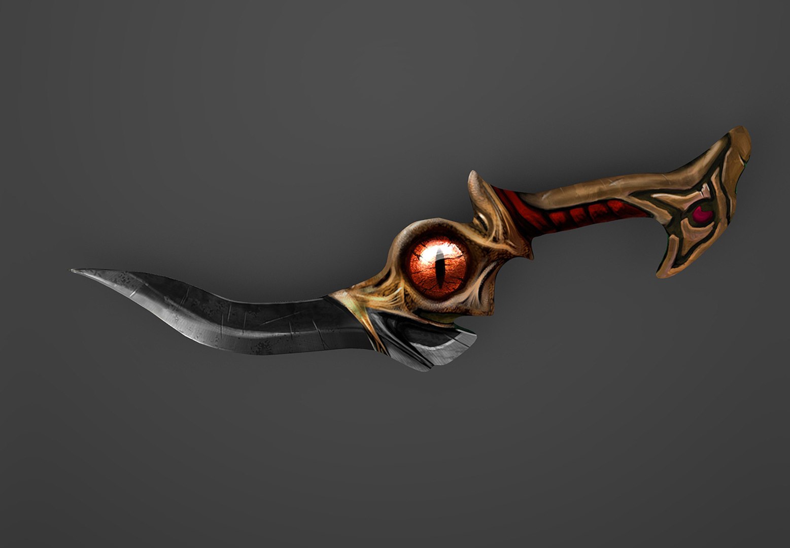 dragon eye dagger 3d model