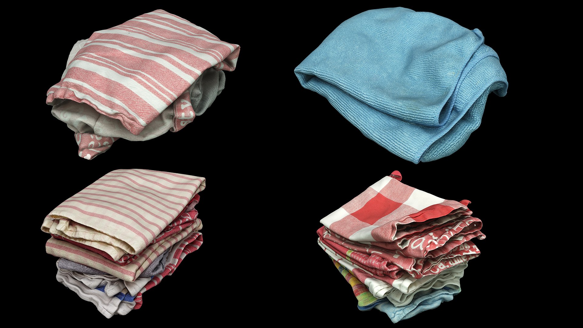 3D Clothes Collection 87 Cleaning Towels - TurboSquid 2104734