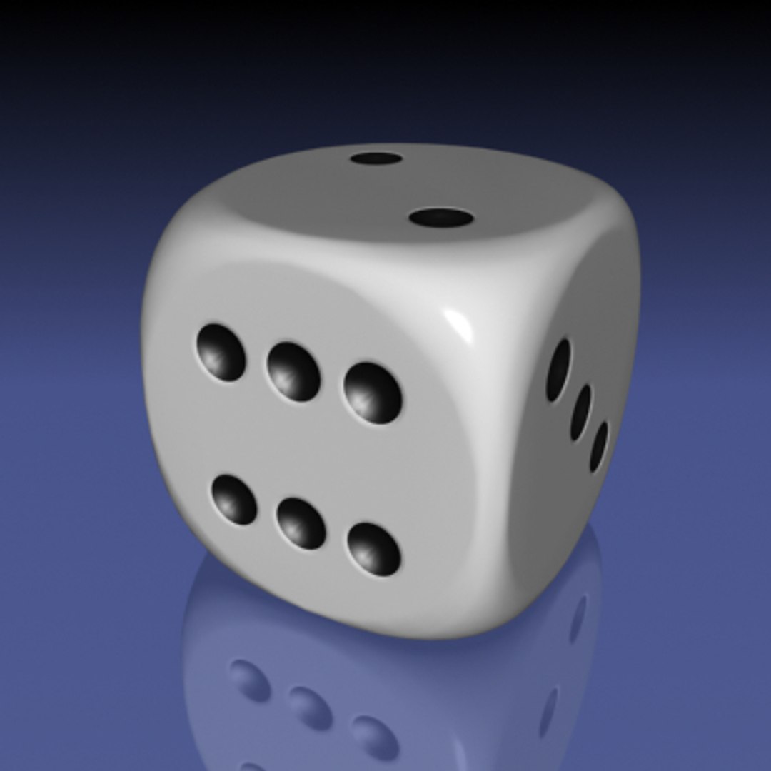 3d Dice Rounded Corners Model