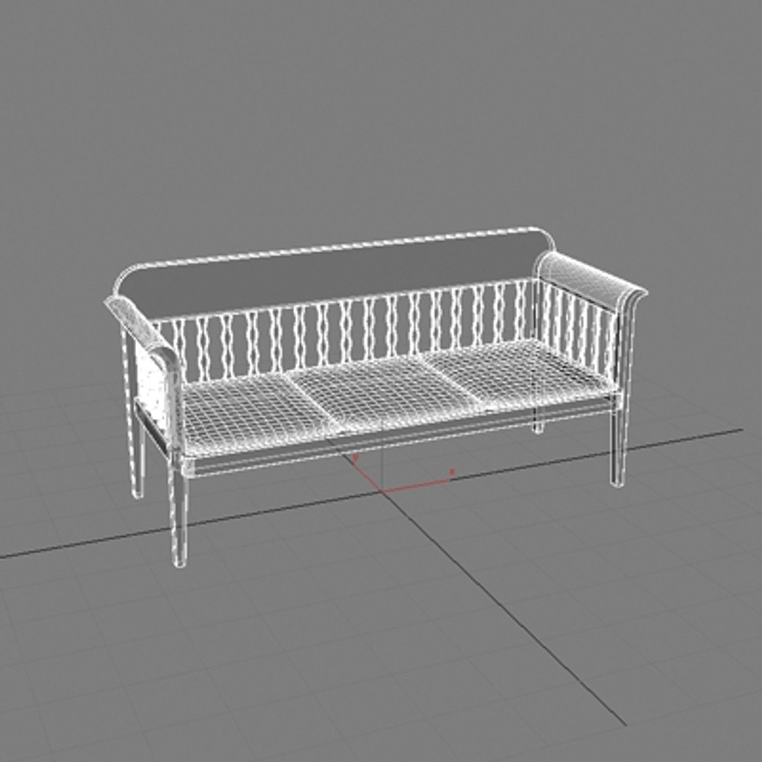 3d bench model
