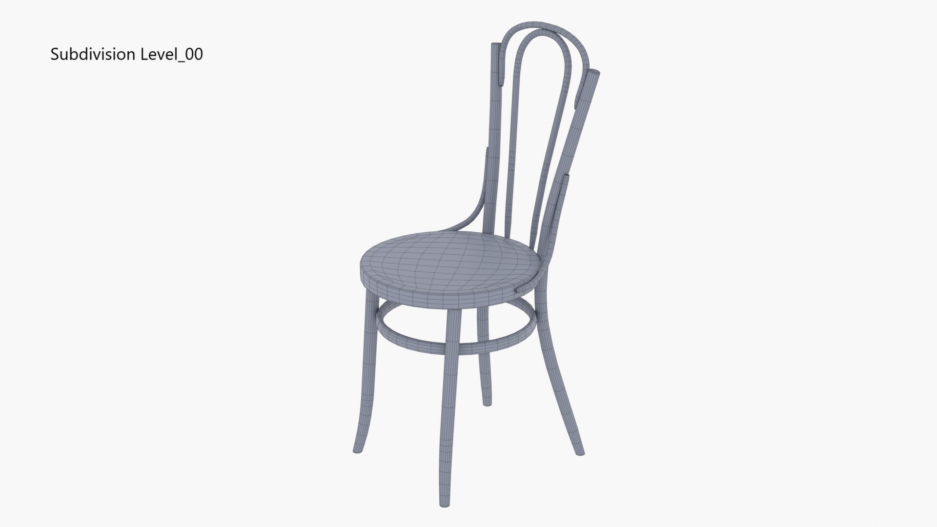 Curved Bistro Chair V2 Model - TurboSquid 2268975