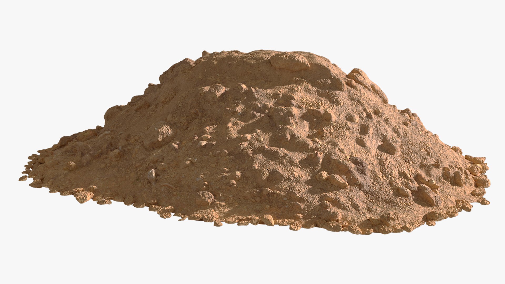 Push Boat Ship With Pontoon Barge With Sand On Water 3D Model ...