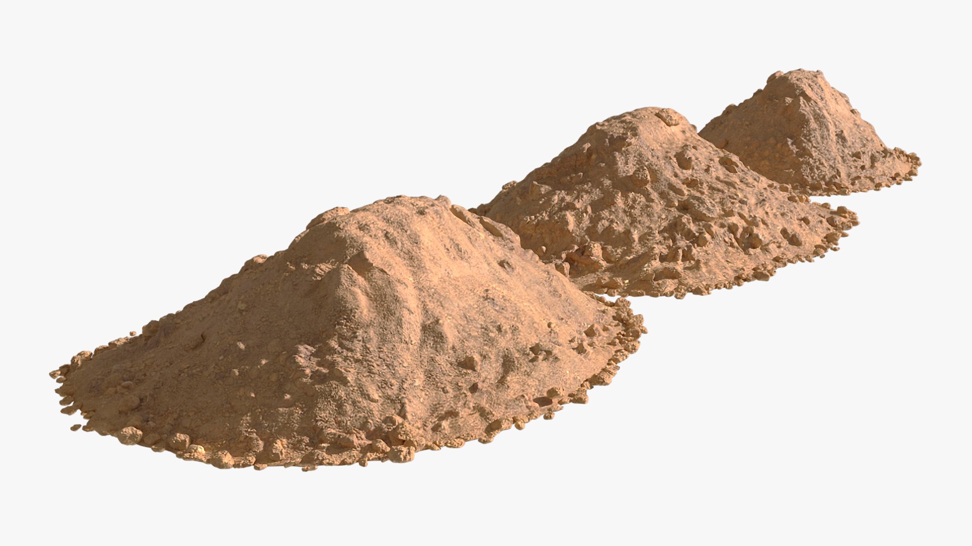 Push Boat Ship With Pontoon Barge With Sand On Water 3D Model ...