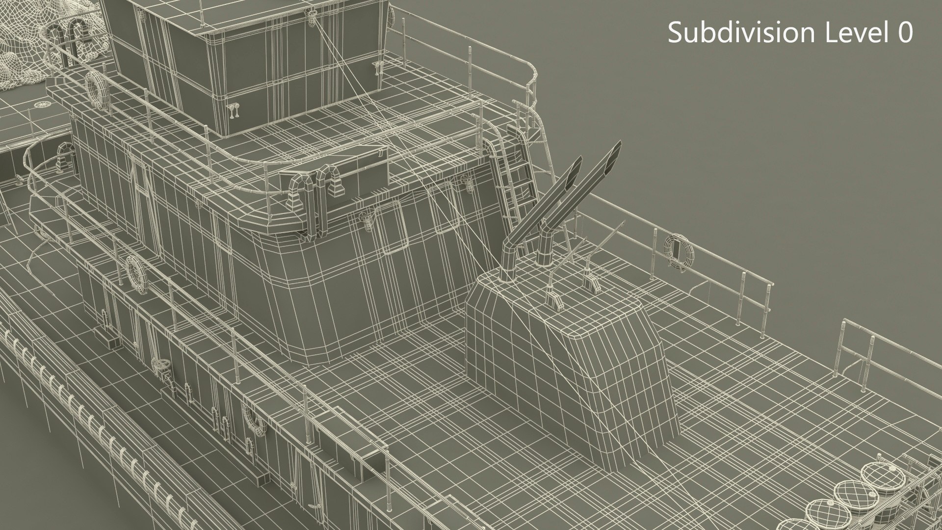 Push Boat Ship With Pontoon Barge With Sand On Water 3D Model ...