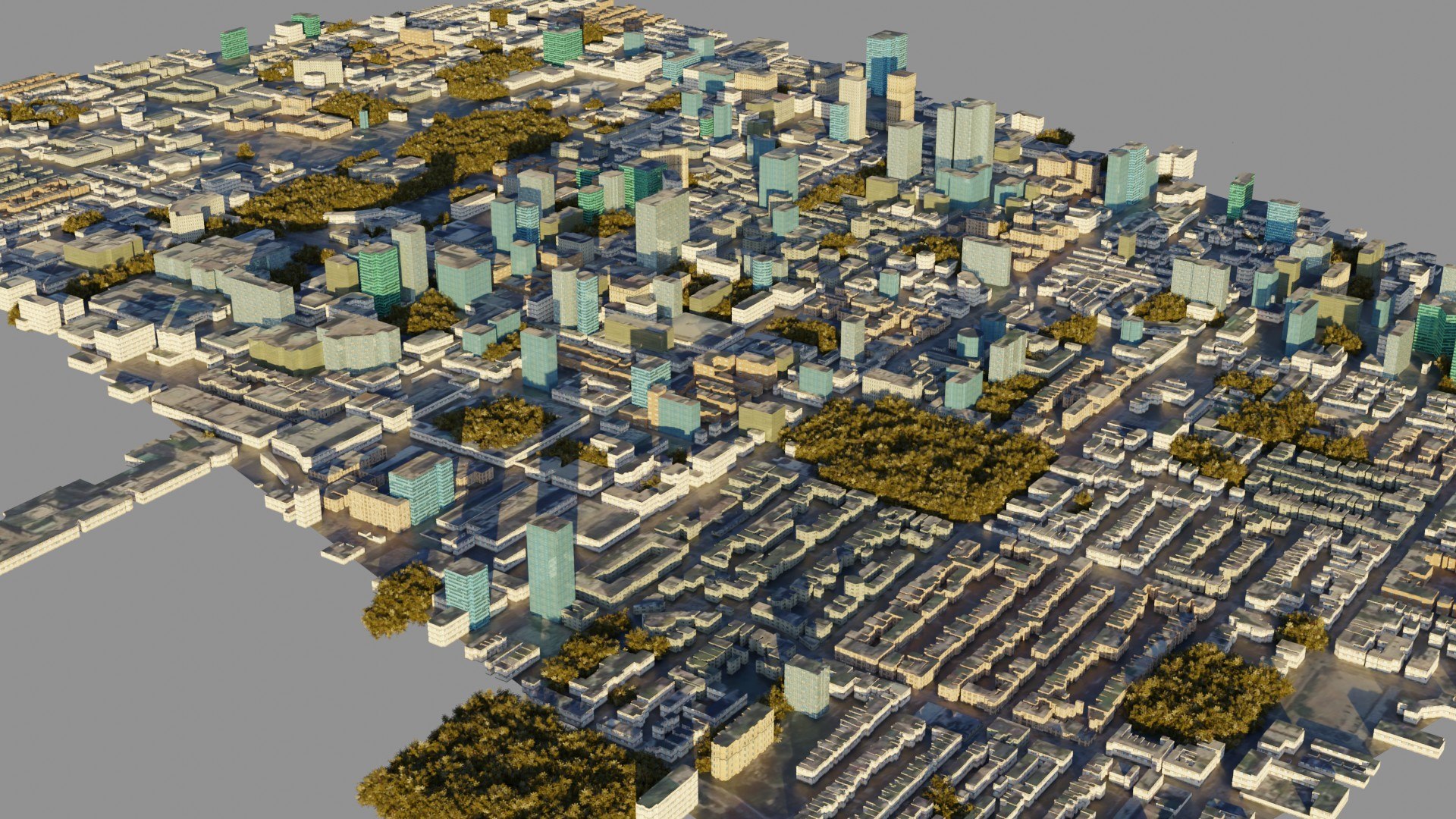 3D City Scape 3D Model Model - TurboSquid 2014803