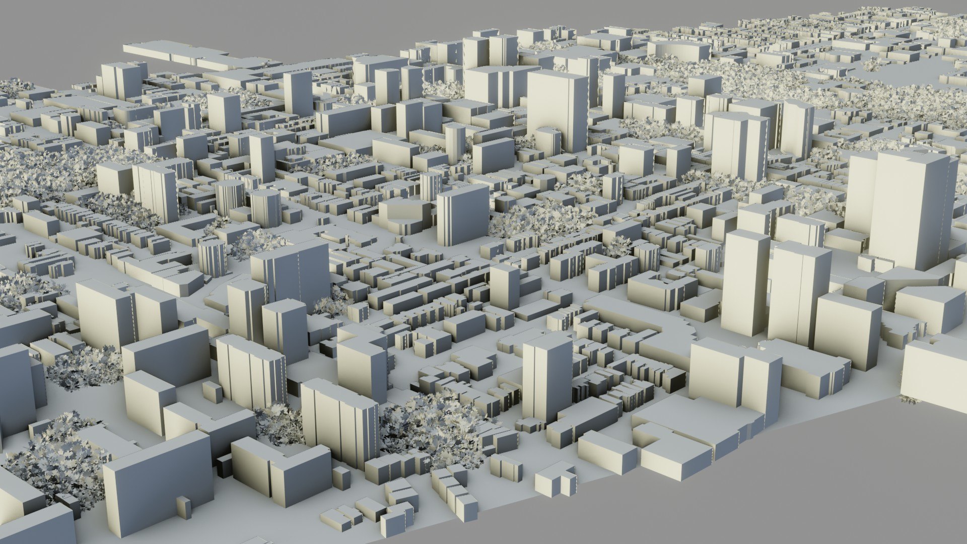 3D City Scape 3D Model Model - TurboSquid 2014803