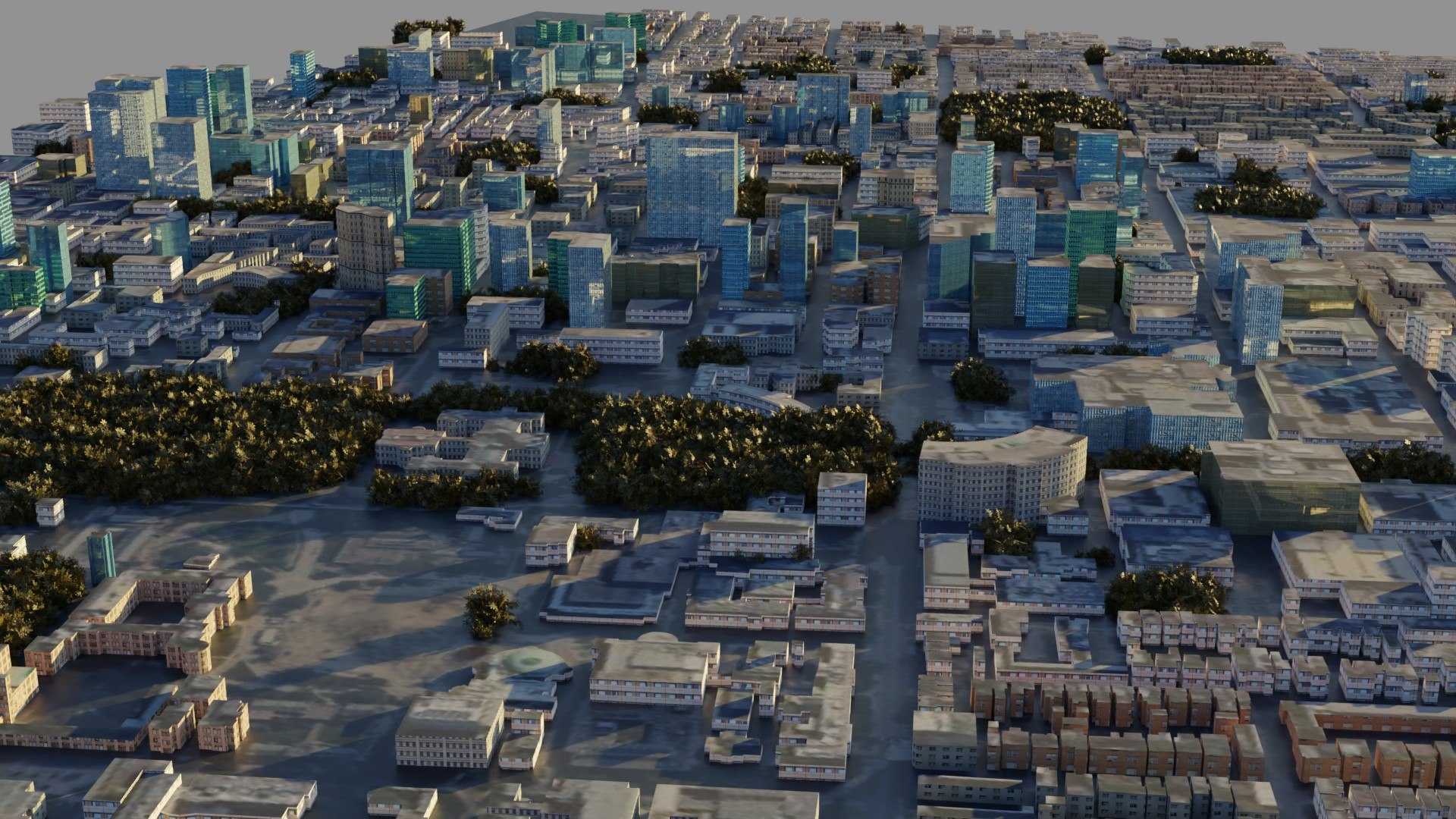 3D City Scape 3D Model Model - TurboSquid 2014803