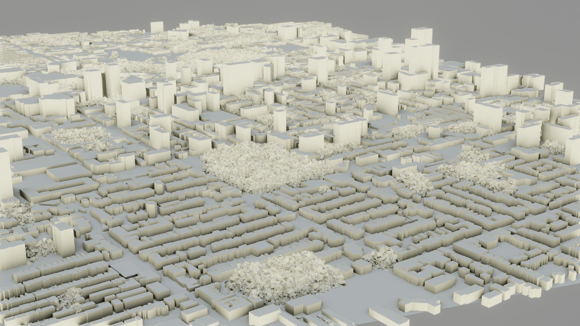 3D City Scape 3D Model Model - TurboSquid 2014803
