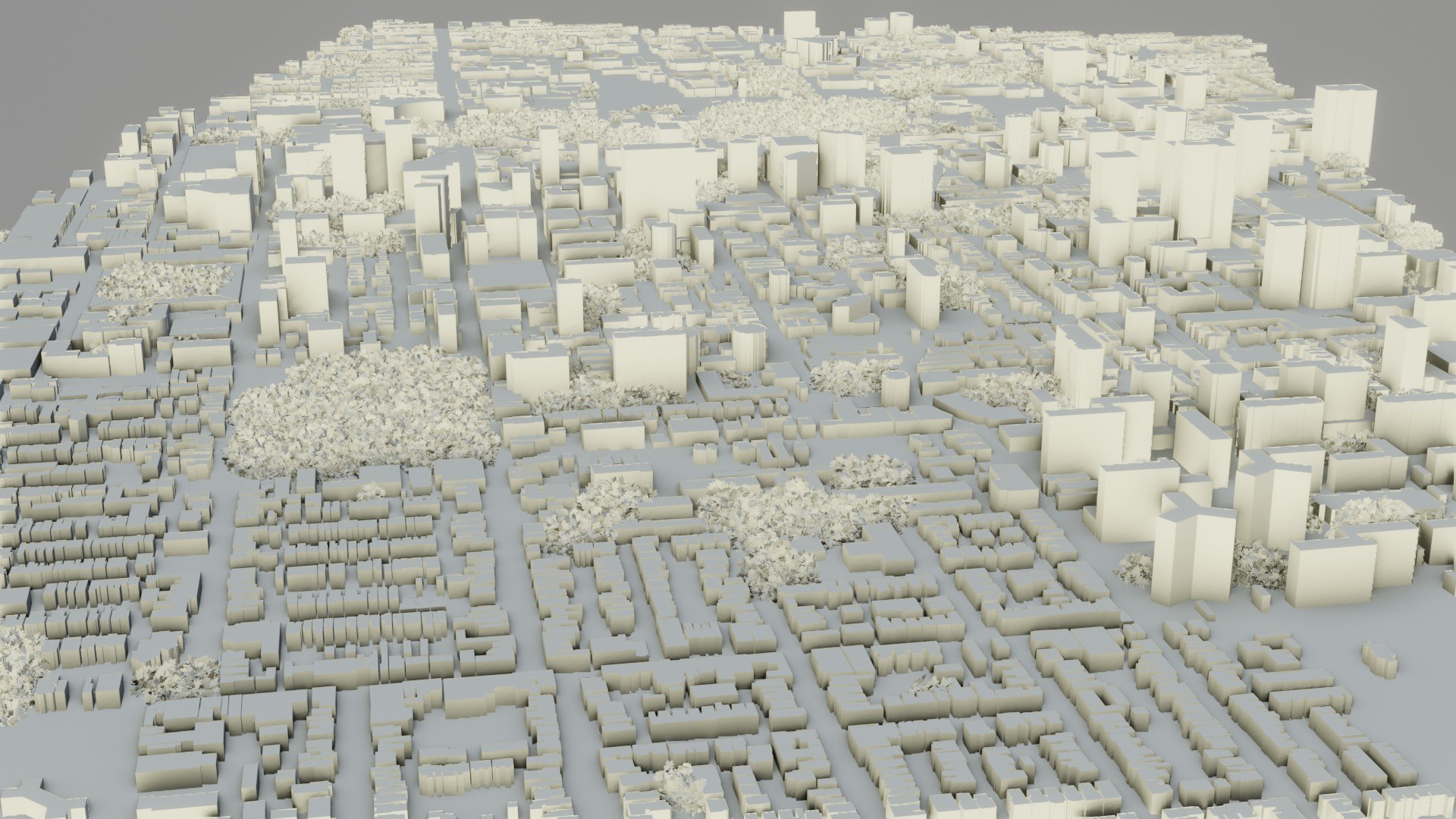 3D City Scape 3D Model Model - TurboSquid 2014803