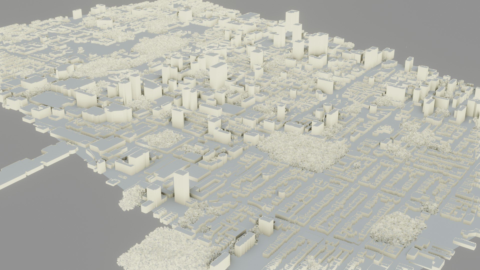 3D City Scape 3D Model Model - TurboSquid 2014803