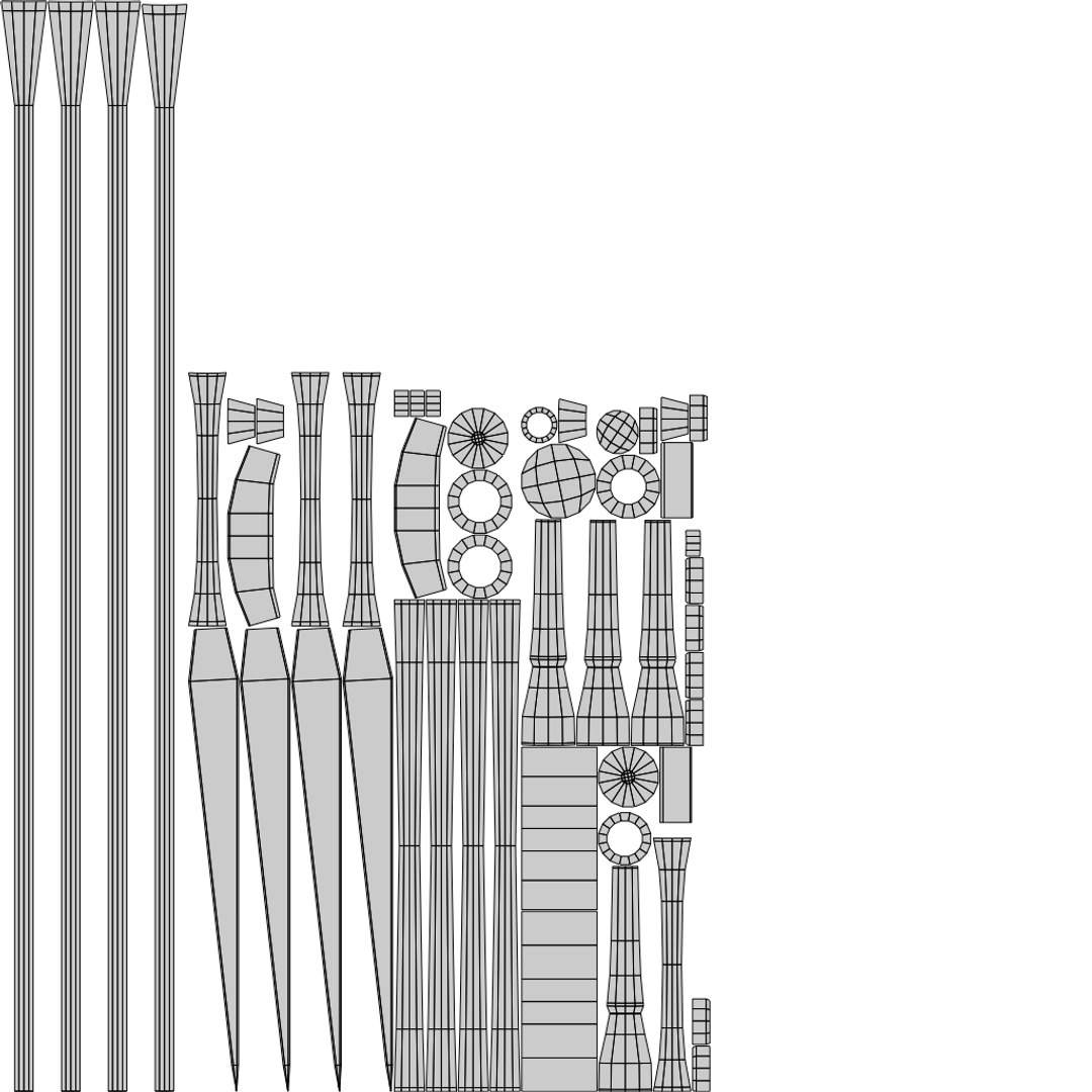 3D Cross Spear - TurboSquid 2095860