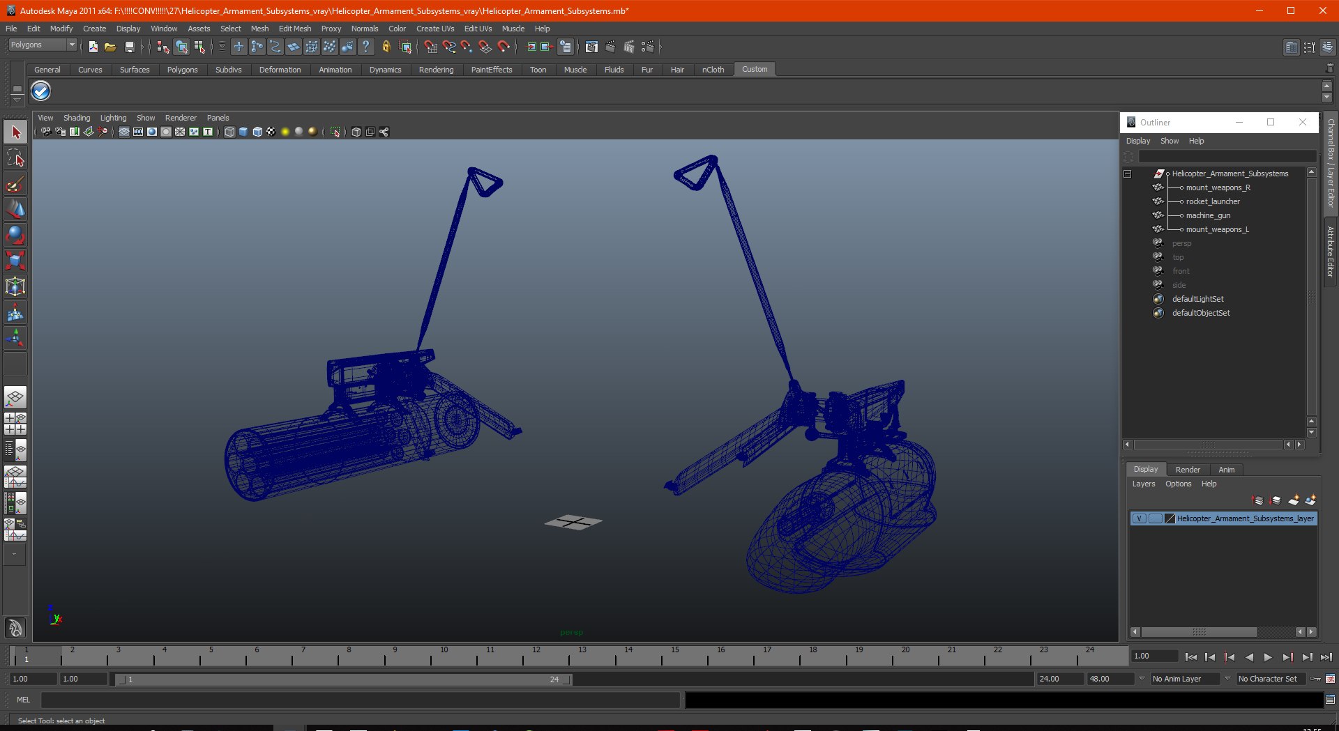 Helicopter armament subsystems 3D model - TurboSquid 1486301