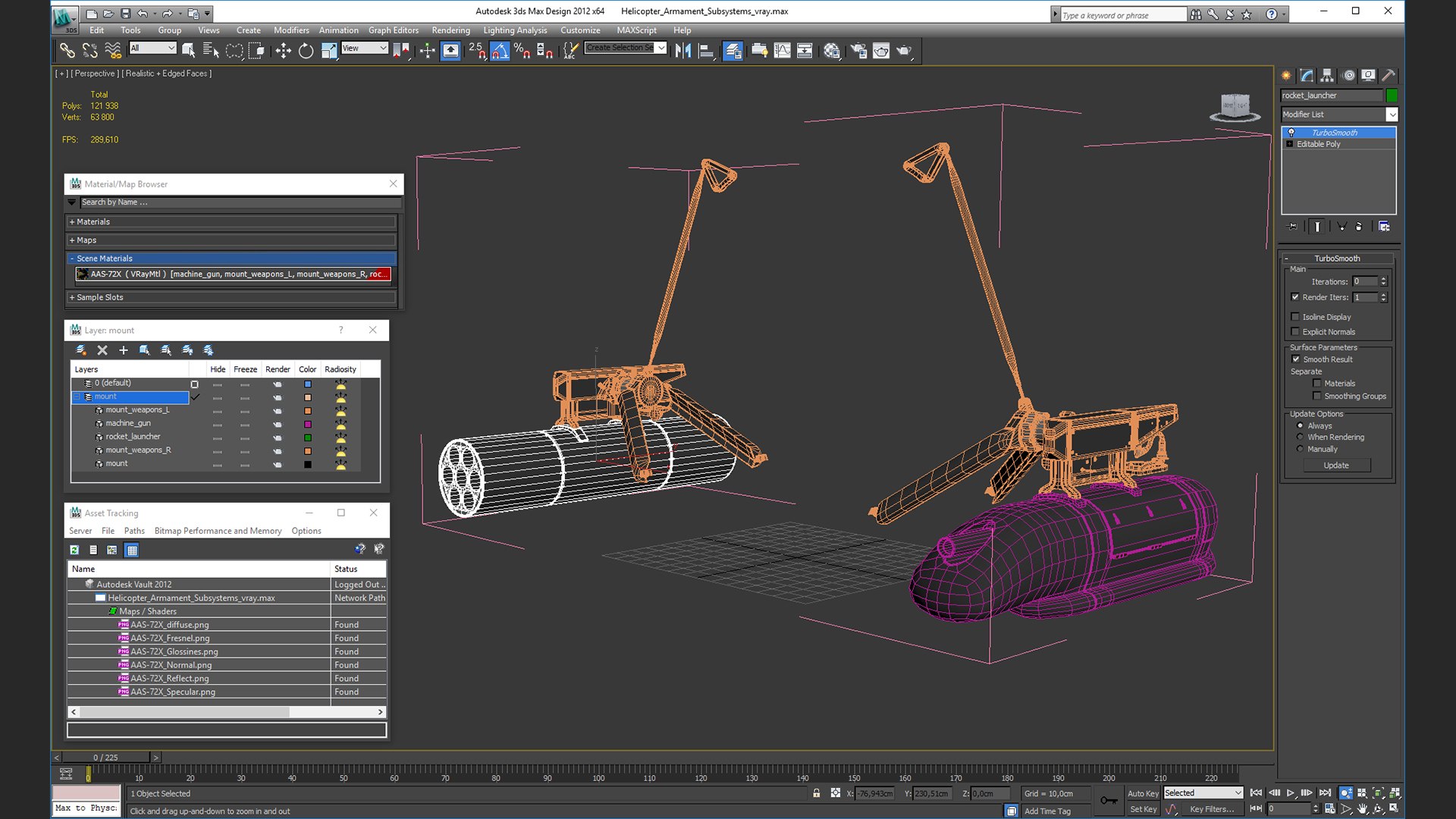 Helicopter armament subsystems 3D model - TurboSquid 1486301