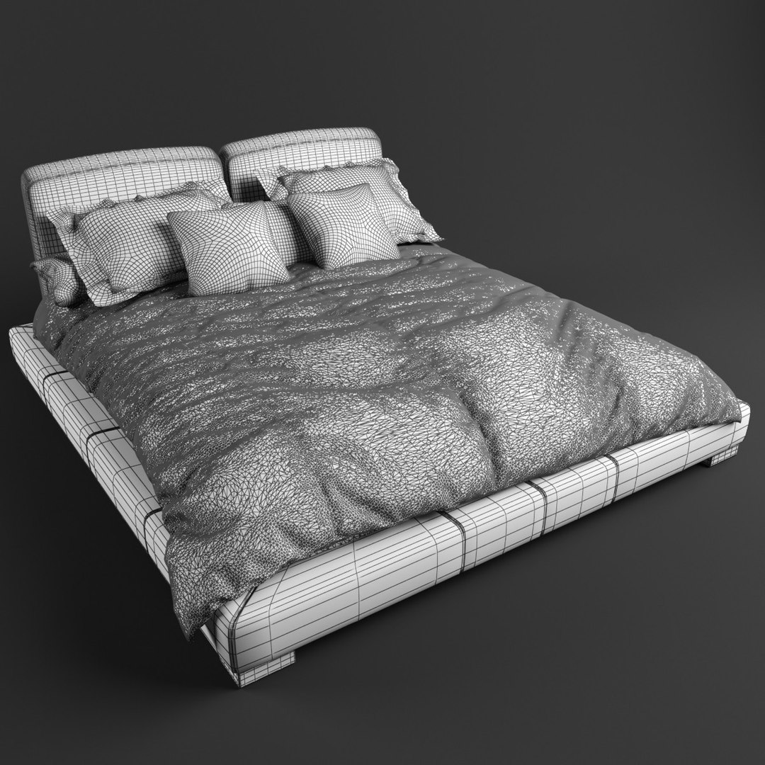 3d model bed pack