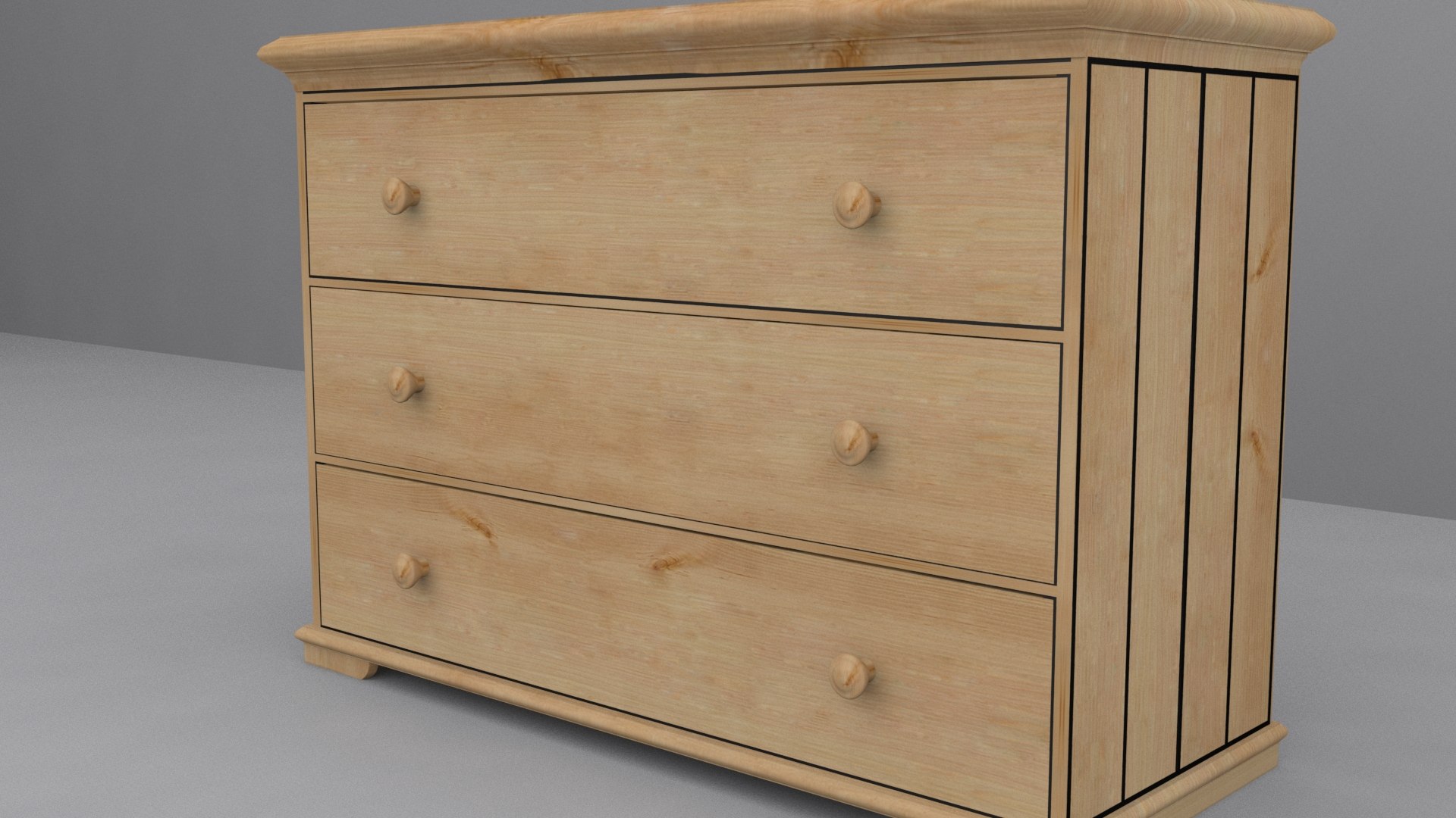 3d Ikea Hurdal Chest 3