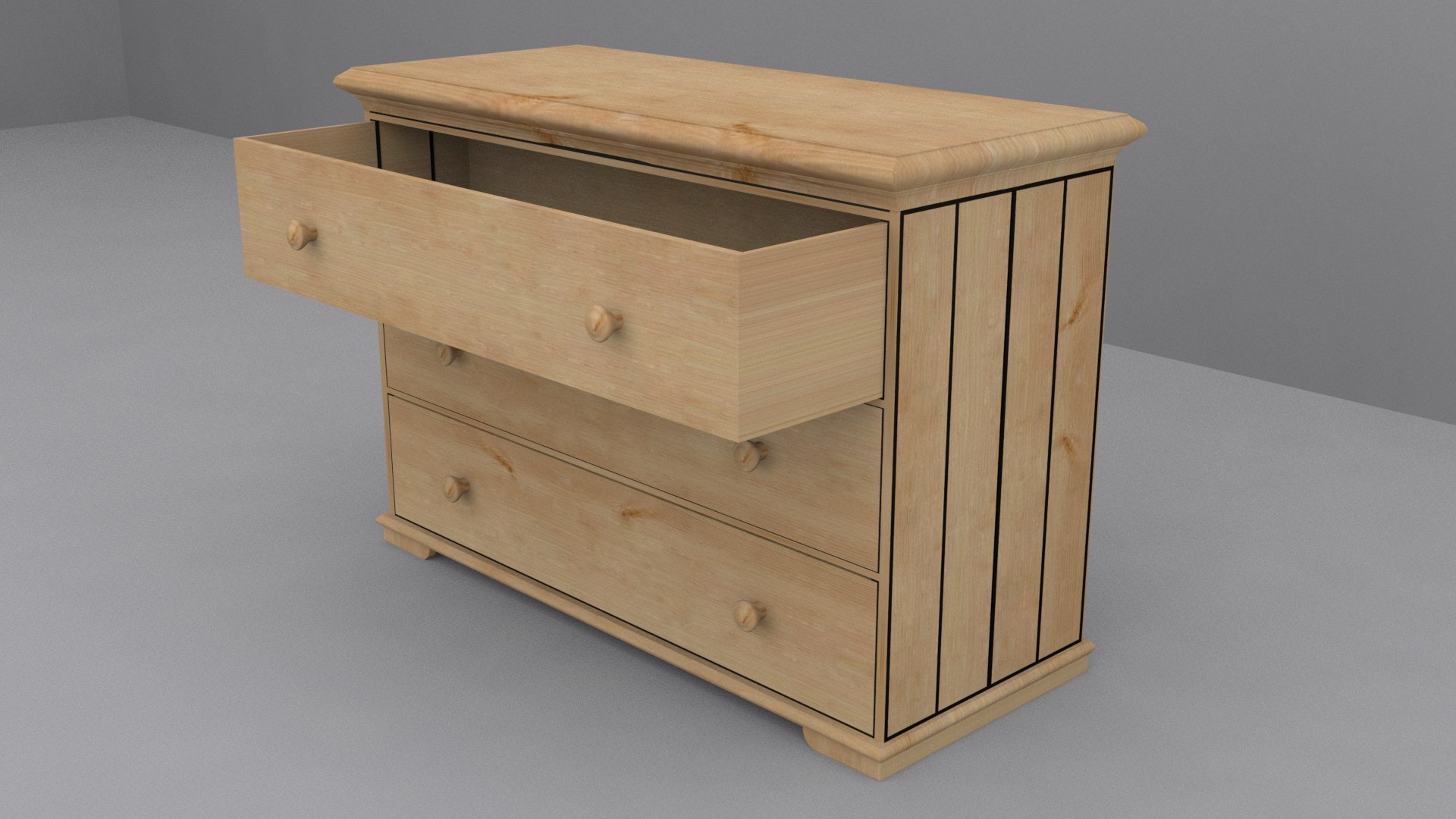 3d Ikea Hurdal Chest 3