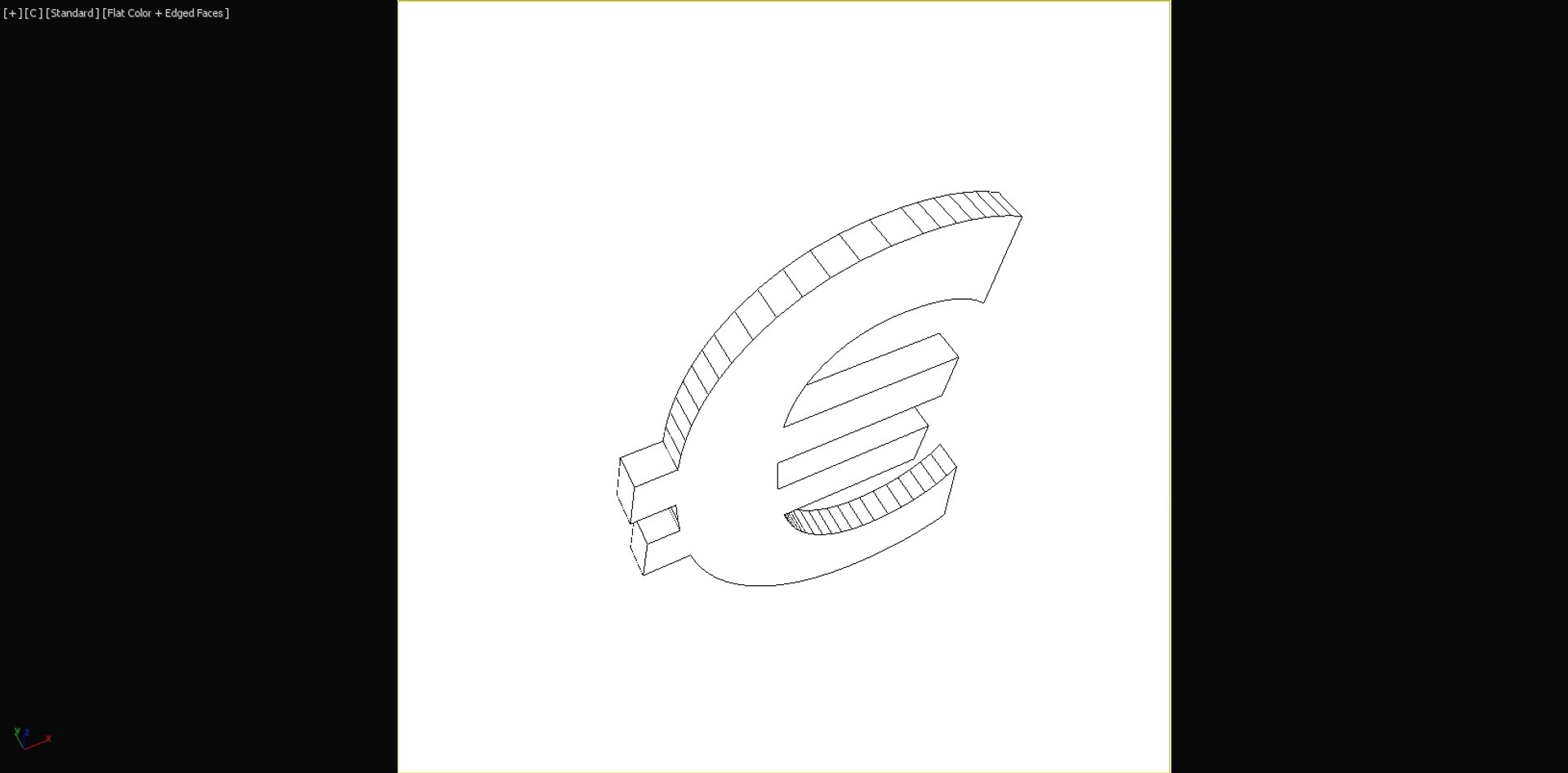 3D euro sign model - TurboSquid 1626467
