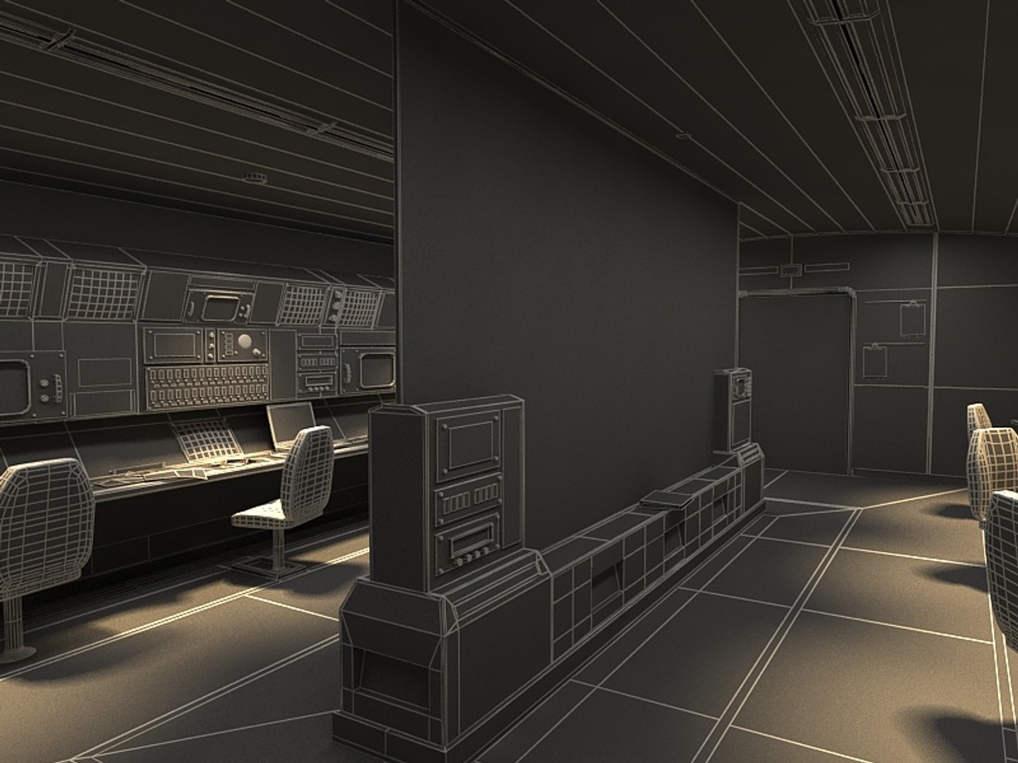 3D Command Deck Starship Model - TurboSquid 1479180