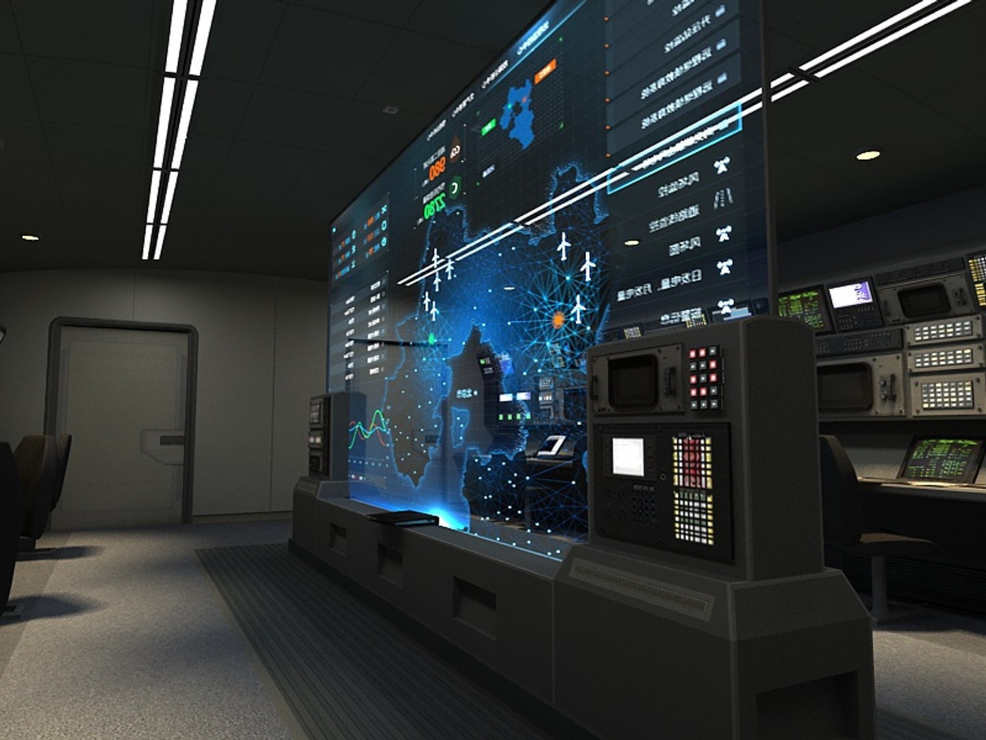 3D Command Deck Starship Model - TurboSquid 1479180
