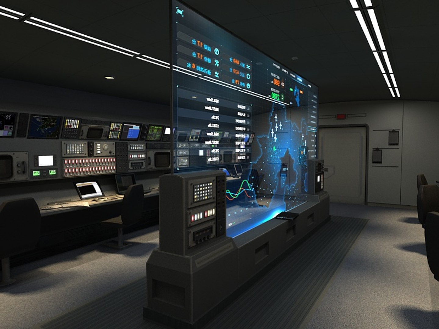 3D Command Deck Starship Model - TurboSquid 1479180