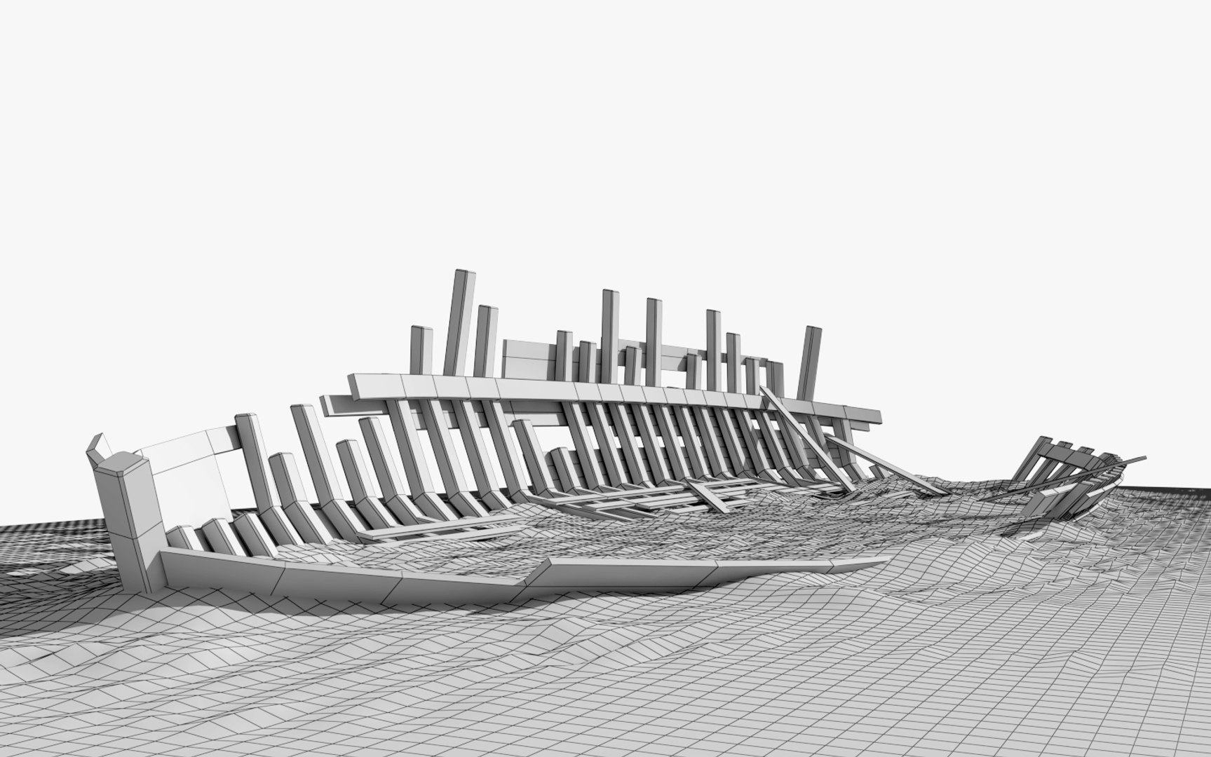 3d Boat Wreck
