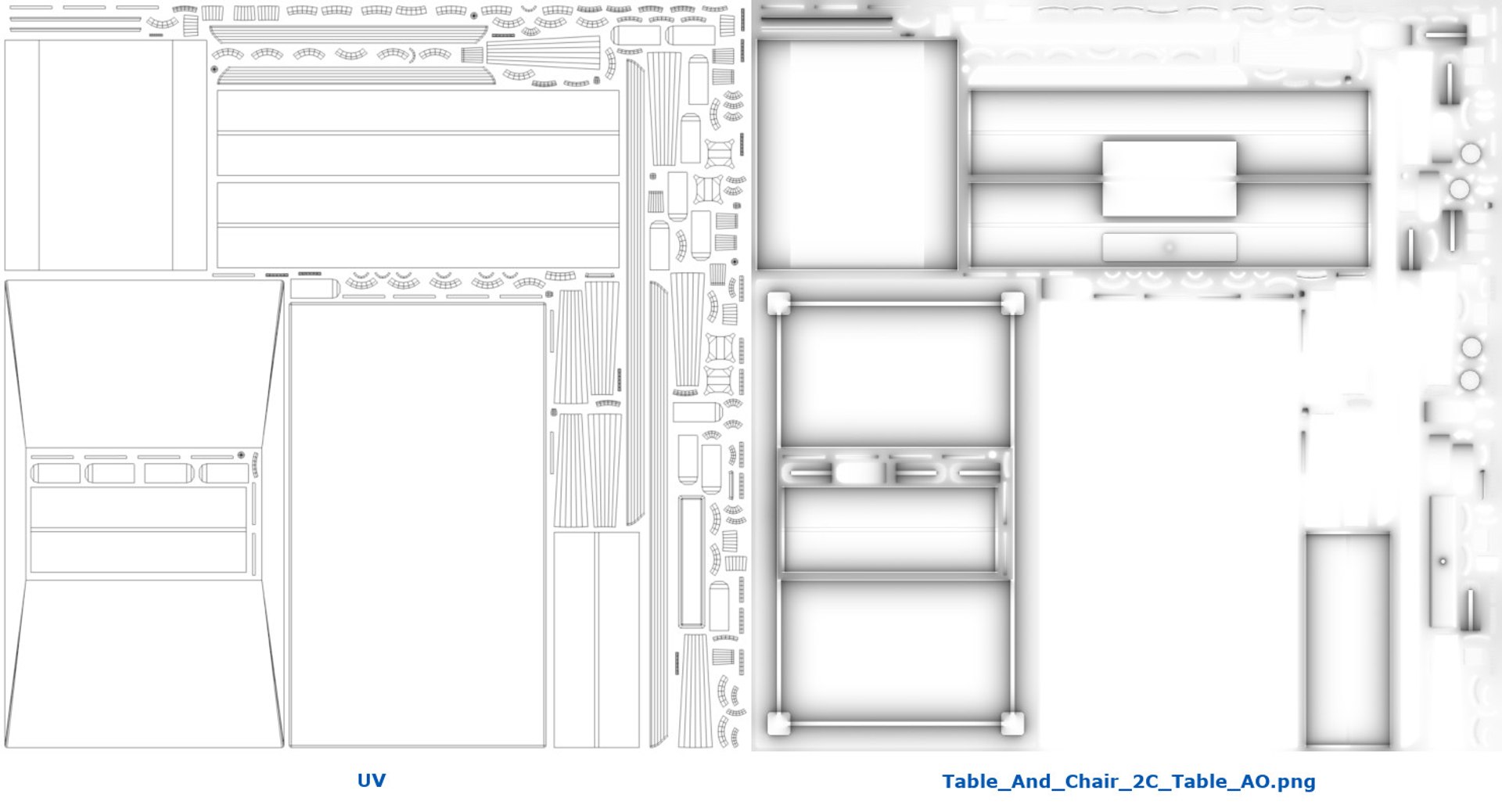 3D Table Chair 2c - TurboSquid 1381506