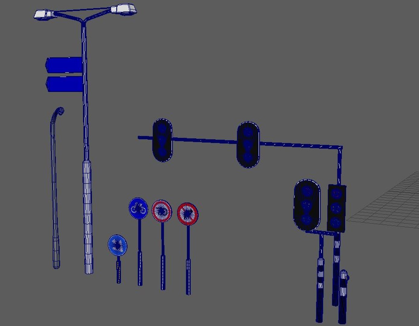 Traffic stuff 3D model - TurboSquid 1153007