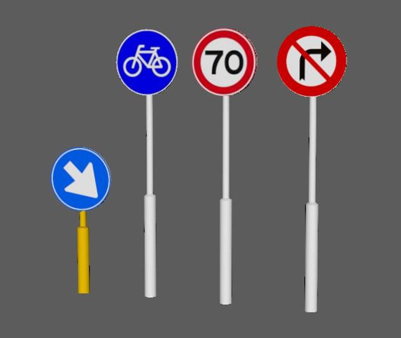 Traffic stuff 3D model - TurboSquid 1153007