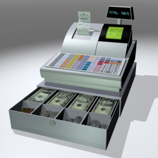 cash register 3d model