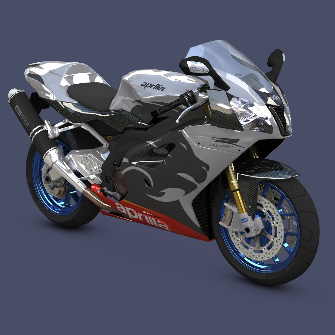 Sport Bike Aprilia 3d Model