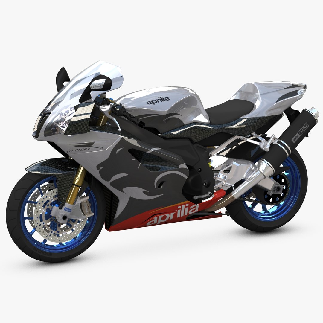 Sport Bike Aprilia 3d Model
