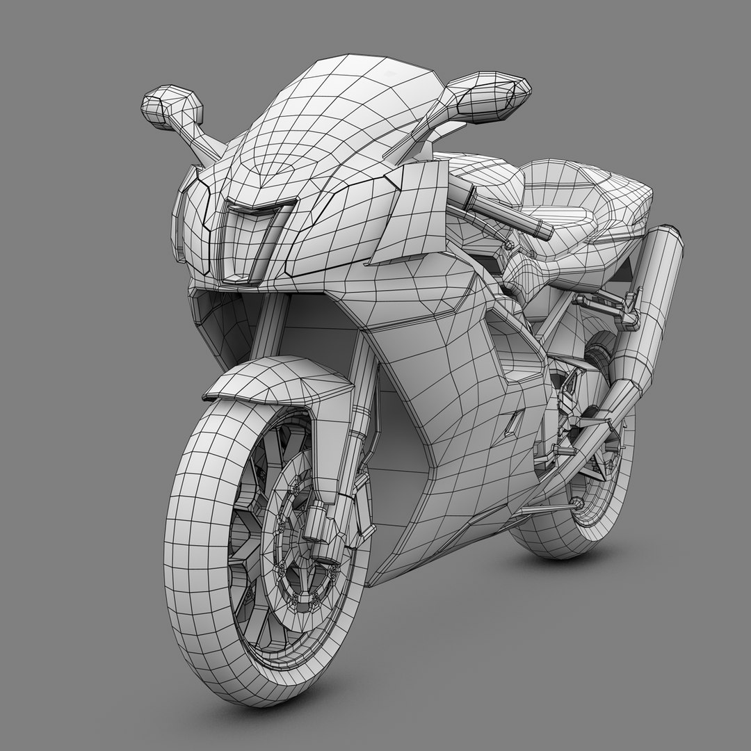 Sport Bike Aprilia 3d Model