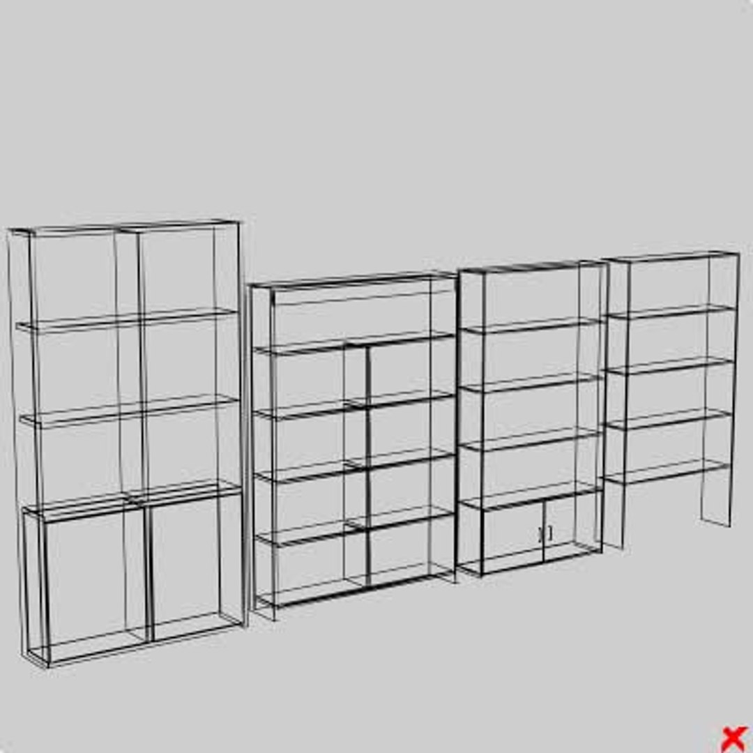 Free Cabinet Office 3d Model
