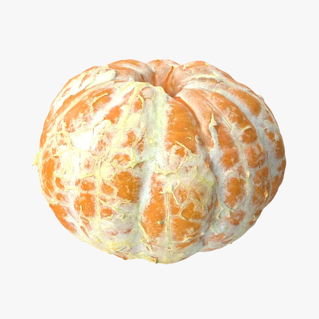 3D Peeled Mandarin - TurboSquid 2338526